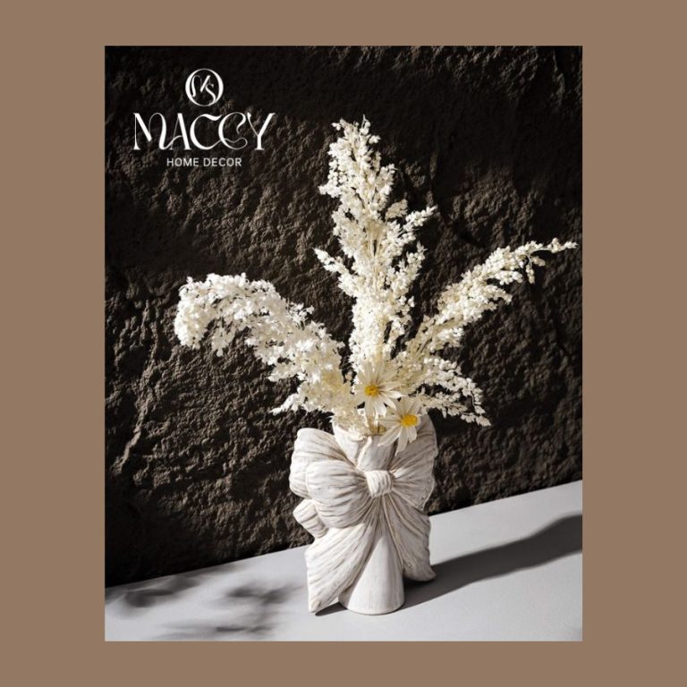 Bình Gốm Hình Nơ Cắm Hoa Khô Trang Trí Decor Nhà – Maccy Home Decor ...