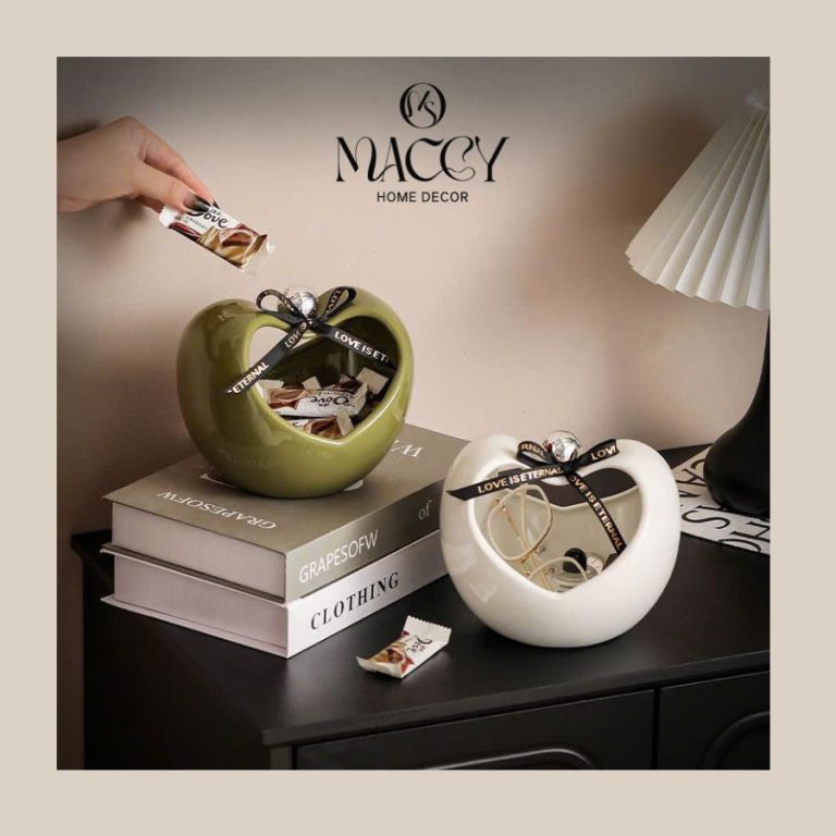 Giỏ Trái Tim Đựng Bánh Kẹo Đồ Ăn Nhẹ – Maccy Home Decor – MaccyStore