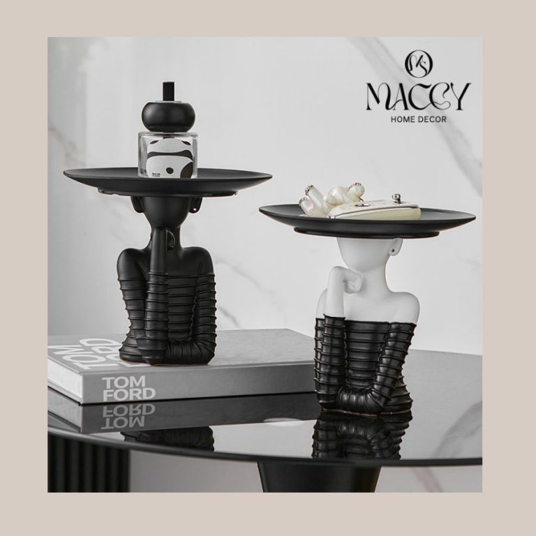 Khay Cô Gái Nghệ Thuật Trang Trí, Decor Nhà – Maccy Home Decor – MaccyStore