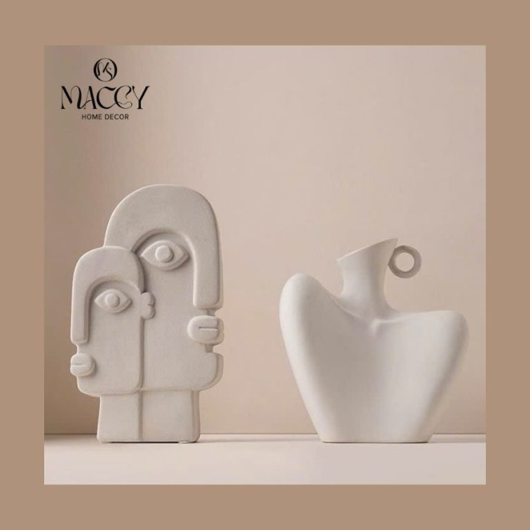 Tượng Bình Hoa Hai Mặt Trừu Tượng Trang Trí Decor Nhà – Maccy Home ...